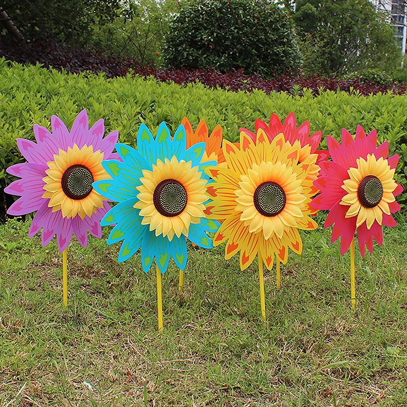 Colorful Sunflower Wind Spinners | Free Shipping!